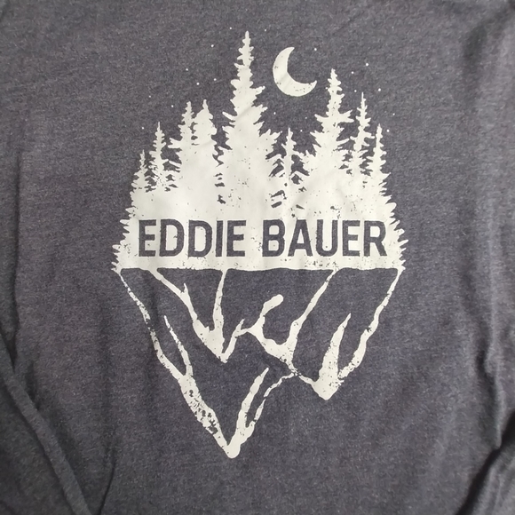 Eddie Bauer | Shirts | Eddie Bauer Mens Large Charcoal Long Sleeve ...